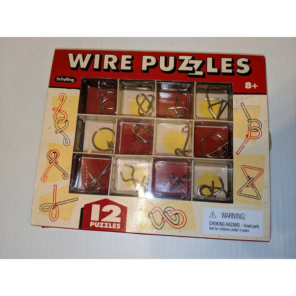 Schylling | Toys | 2 Wire Puzzles Brain Teaser Mind Game Toy Steel ...